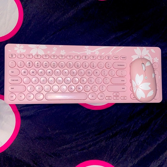 Computers, Laptops & Parts | Light Pink Wireless Keyboard Mouse | Poshmark